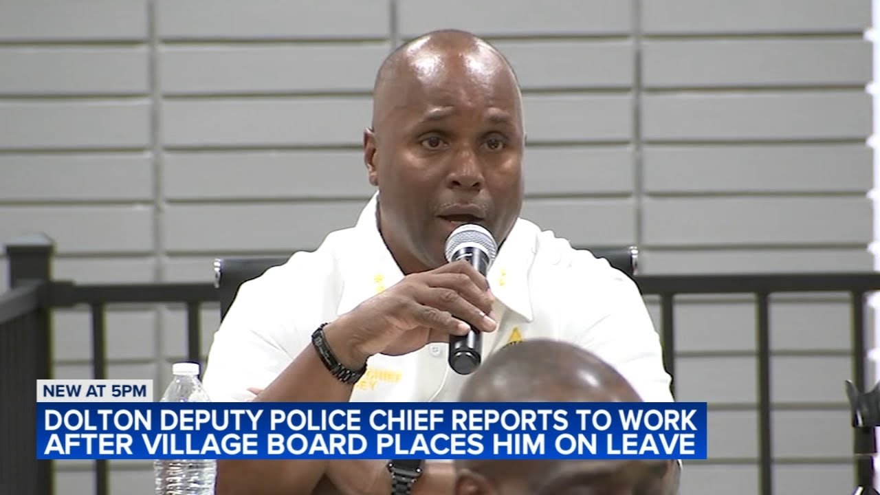 Dolton deputy police chief reports to work one day after village board ...