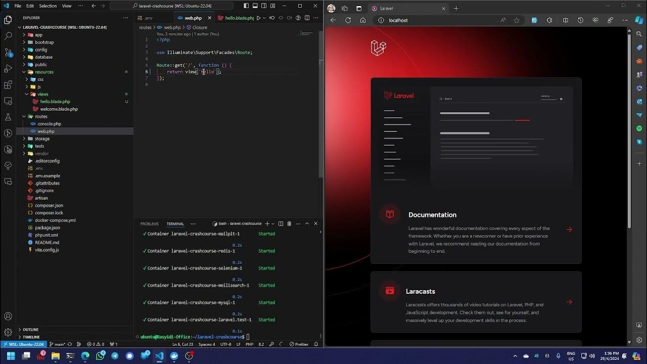 Laravel 11 Crash Course. Super duper basic. - YouTube