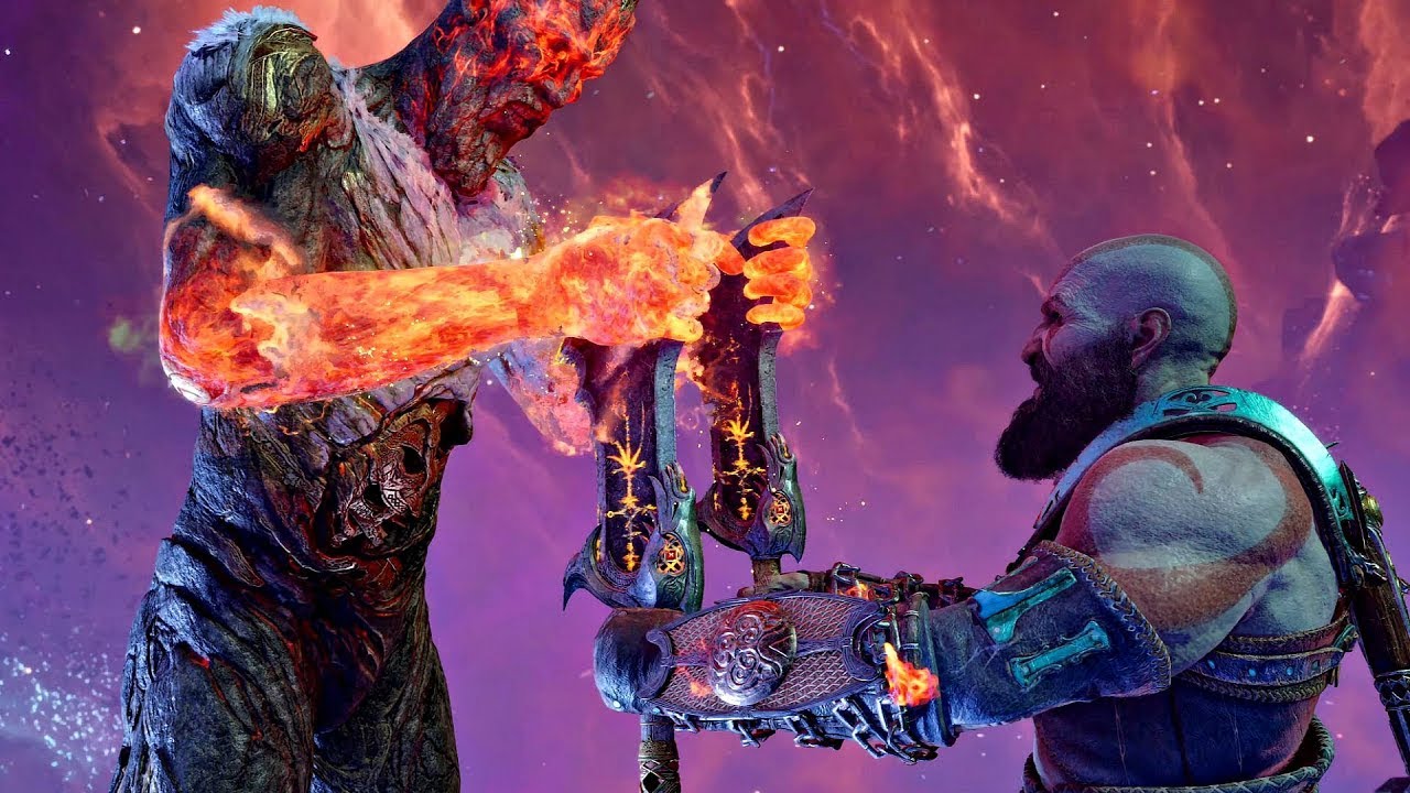 Kratos Meets the Fire Giant God of War Ragnarok | Part 4 | - YouTube
