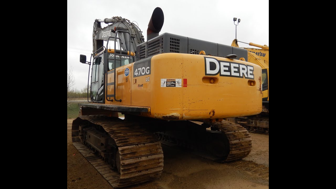 Deere 470G V Bucket - YouTube