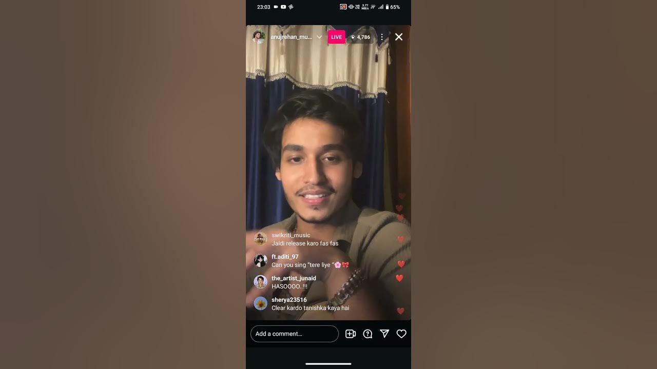 Anuj rehan music is live on instagram 6th nov 24 #anujrehanmusic #singer #livemusic #music # ...