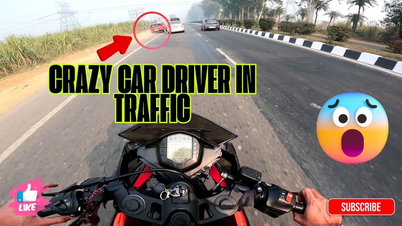 crazy car driver in traffic #nexon #ktm #rc390 #streetrace #highwayrace ...