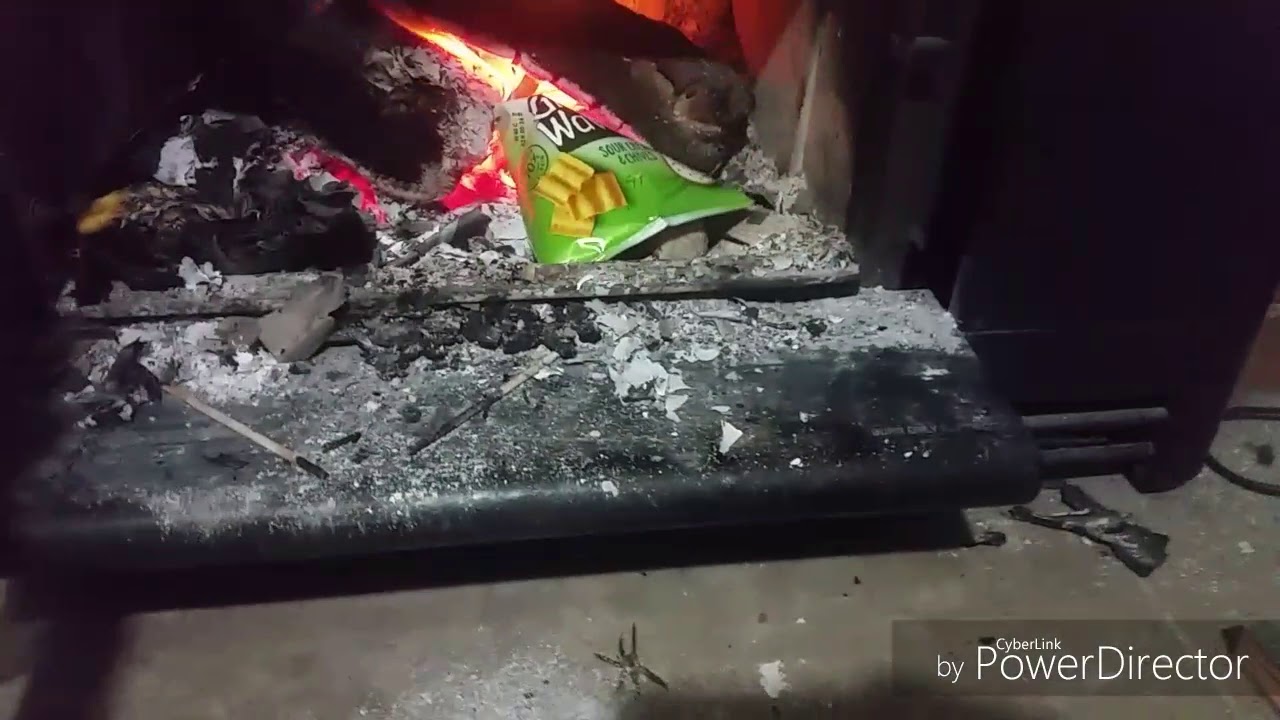 What Happens When You Burn A Chip Packet? - YouTube
