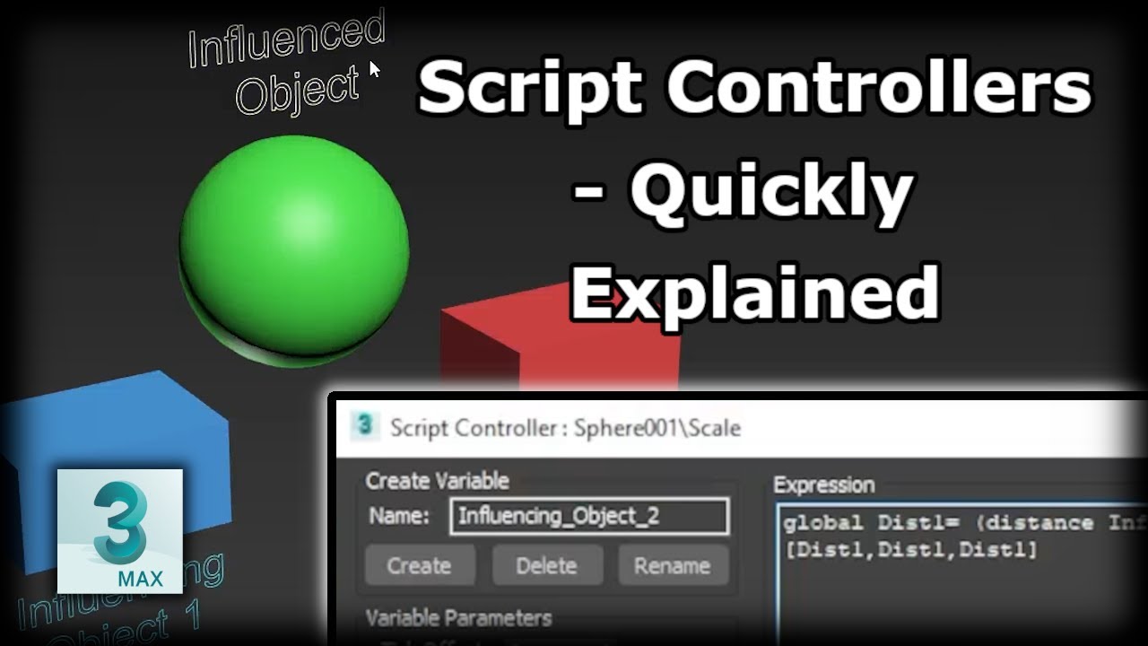3dsmax S Script Controllers Explained In 3 Minutes Youtube
