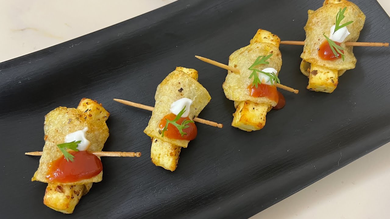 Paneer aloo fingers | Easy peasy snack recipes using paneer | Paneer ...