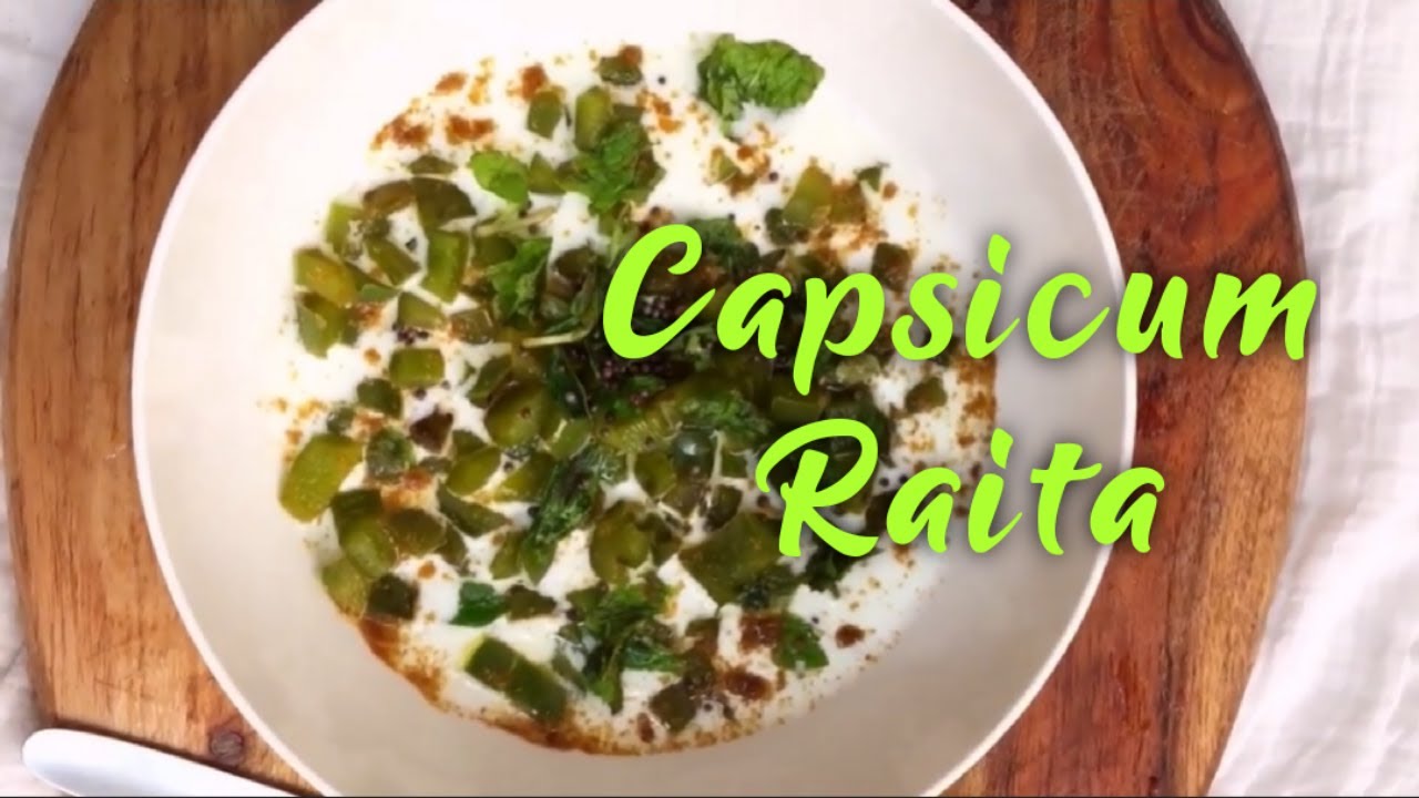 Capsicum Raita with Mint Flavour - YouTube