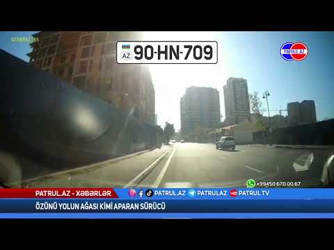 Özünü yolun ağası kimi aparan sürücü