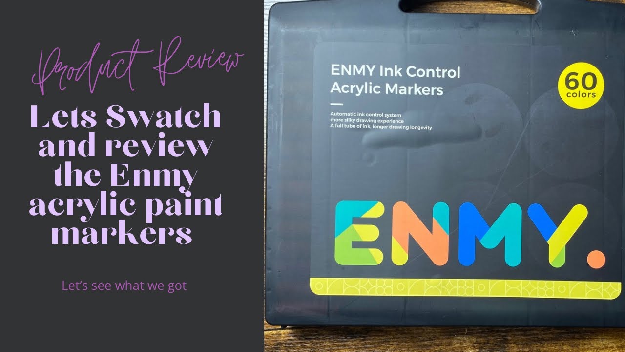 Products review let’s swatch and review the enmy 60 ct acrylic paint ...