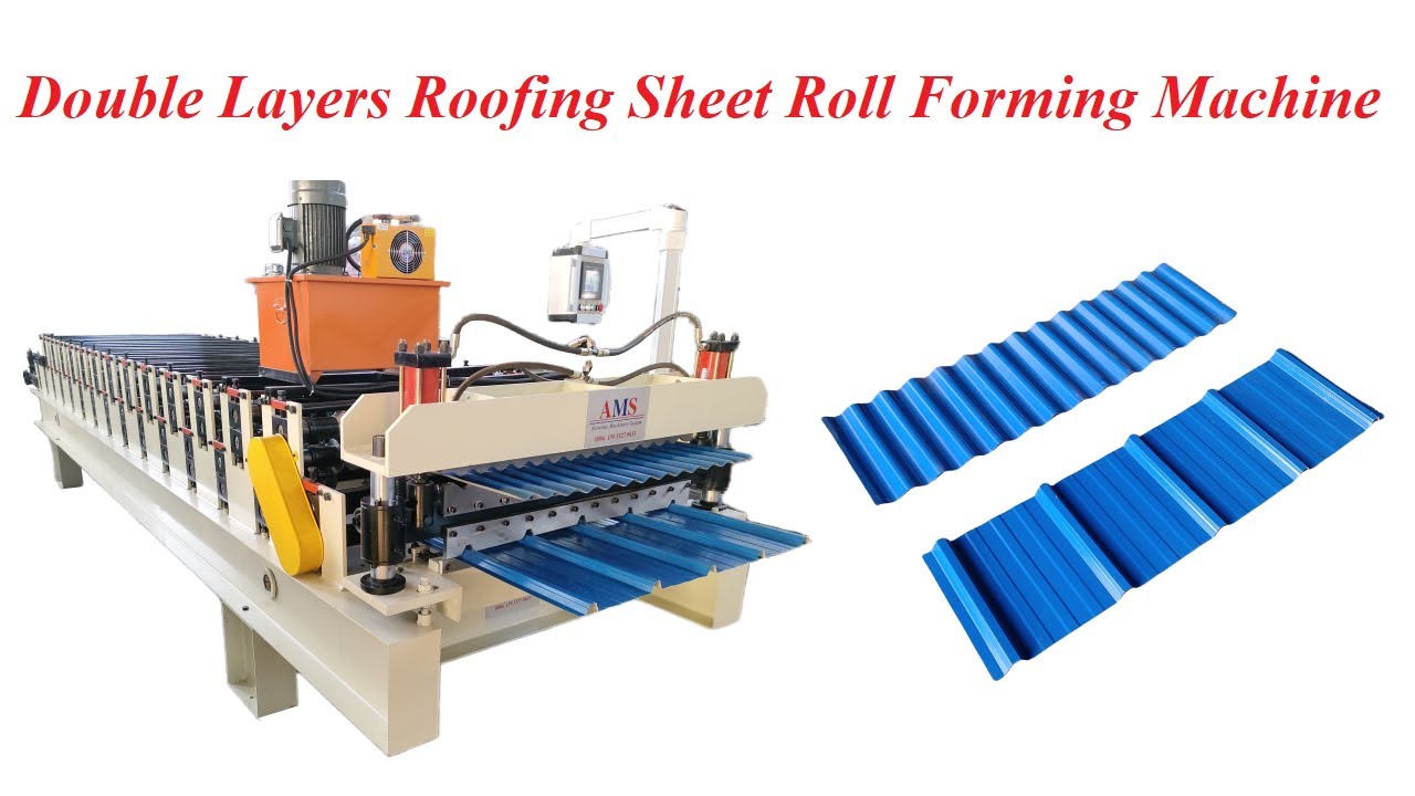 Double Layers Metal Roofing Sheet Roll Forming Machine - YouTube