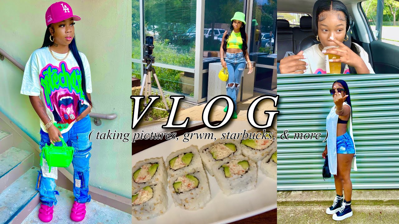 WEEK IN THE LIFE OF AN INFLUENCER: Taking pictures, Starbucks , GRWM ...