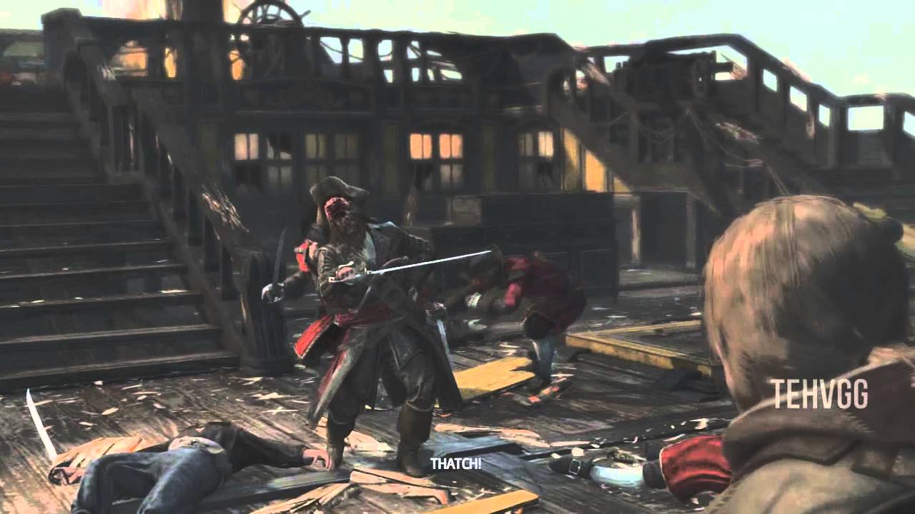 AC4 Black Flag :: Blackbeard's Death Scene - YouTube