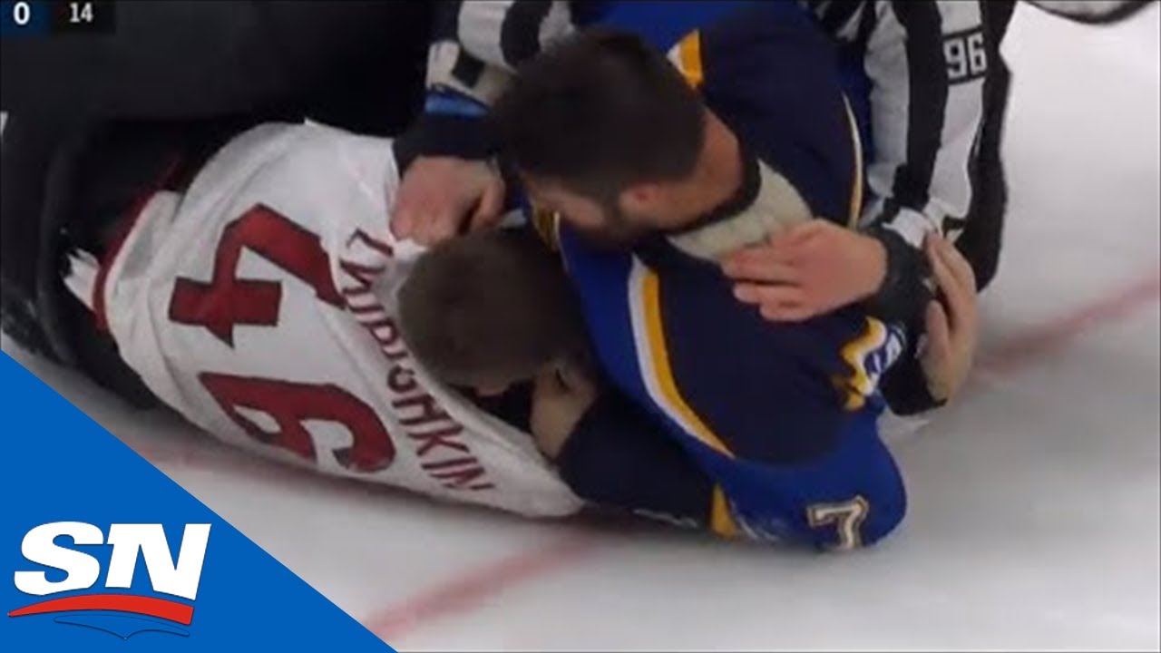 Ilya Lyubushkin Faces Pat Maroon In First NHL fight and Gets Fed ...