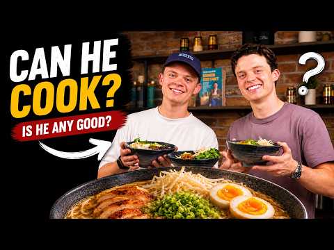 TEACHING MY TWIN HOW TO COOK