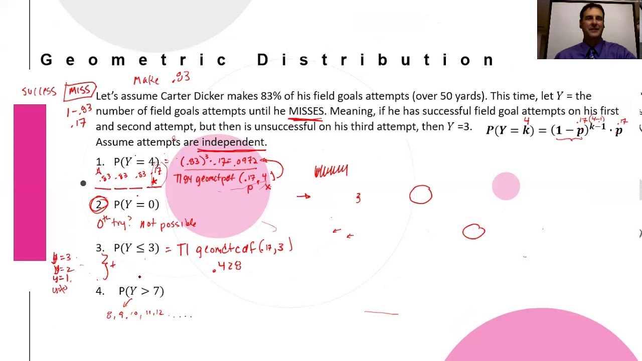AP Statistics 6.3 Geometric Distribution Rothery - YouTube