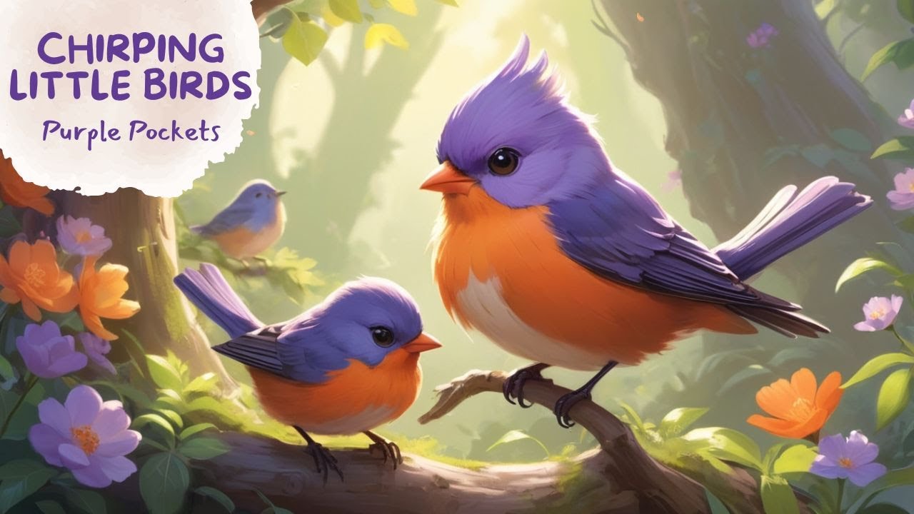 Chirping Little Birds, Fun Kids Rhyme | Sing Along with Purple Pockets ...