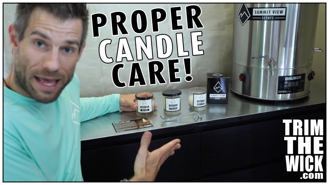 Trim The Wick - Proper Candle Care - YouTube