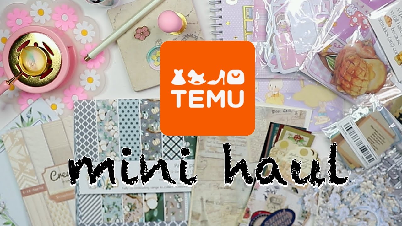 Scrapbooking Supplies Mini Haul #asmr #temu #unboxing - YouTube