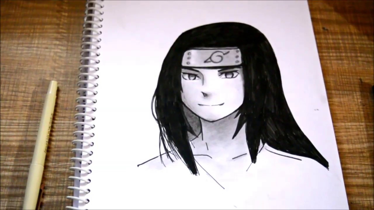 How to draw Neji Hayuga [Naruto] - Step by step - YouTube