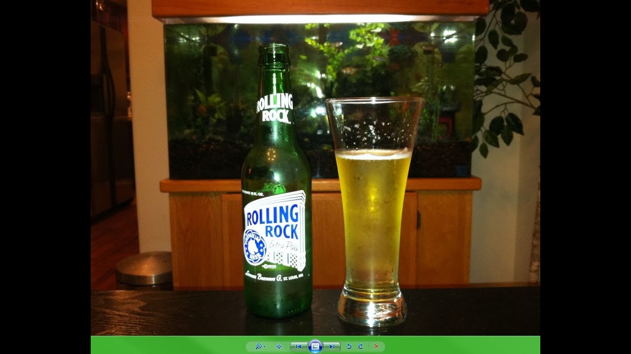 Rolling Rock Extra Pale Lager Review - YouTube