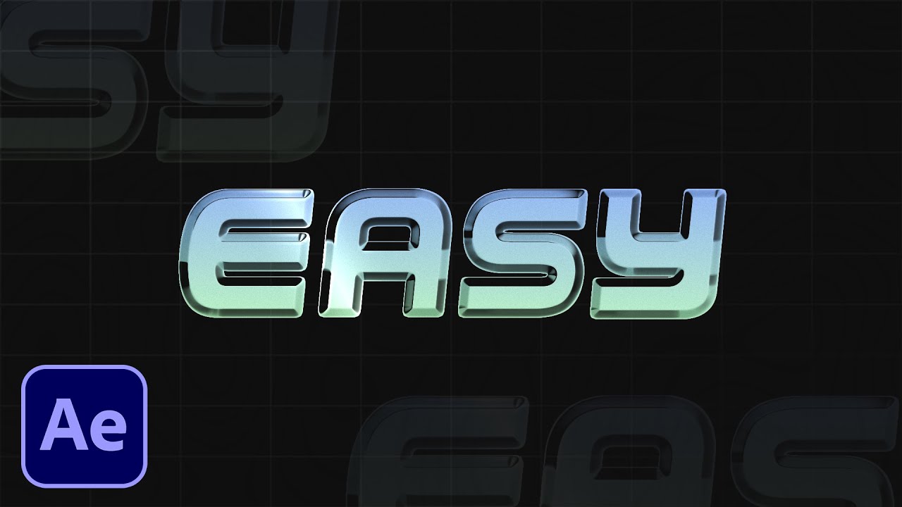 Make An METAL EFFECT In AFTER EFFECT With No Plug-Ins - YouTube