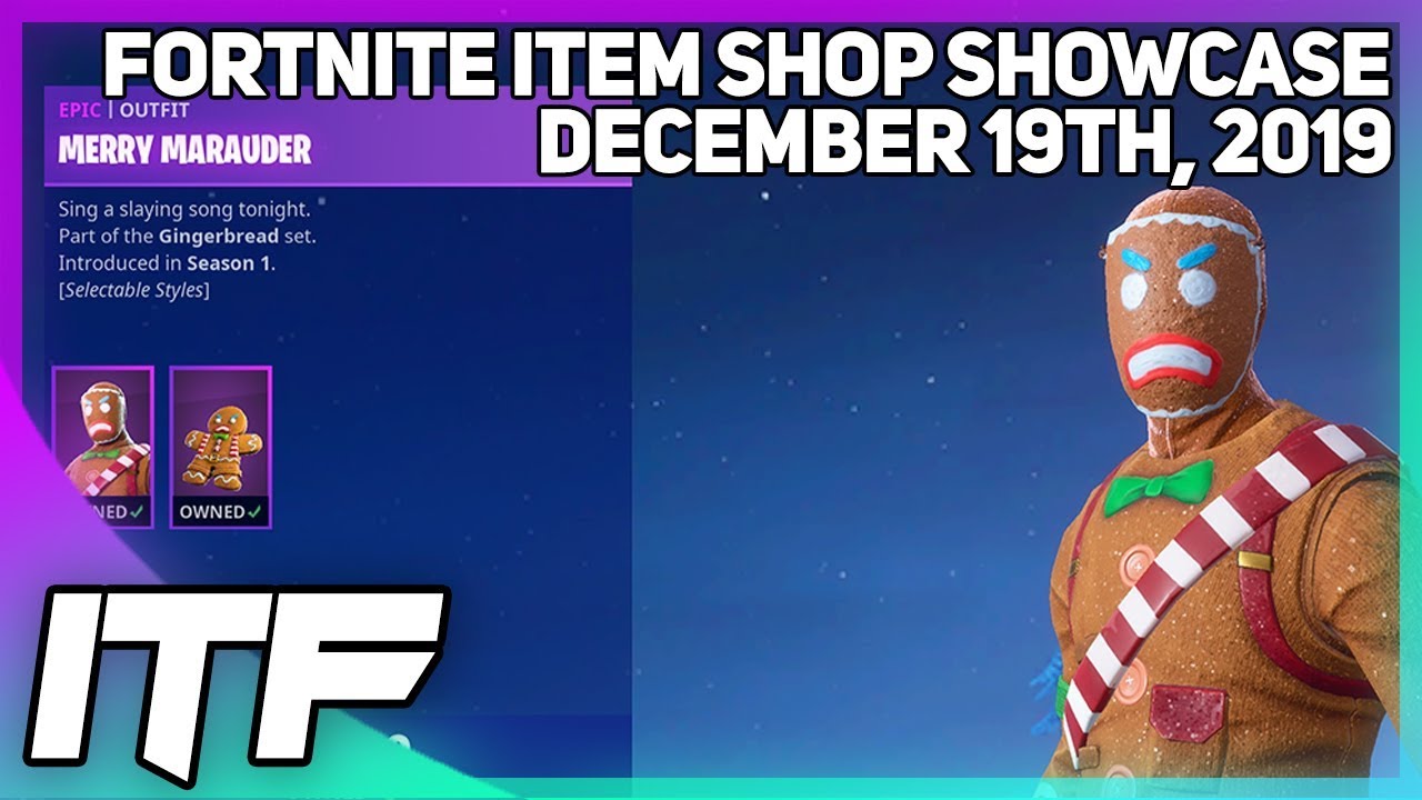 Fortnite Item Shop *RARE* GINGERBREAD SKINS ARE BACK! [December 18th ...