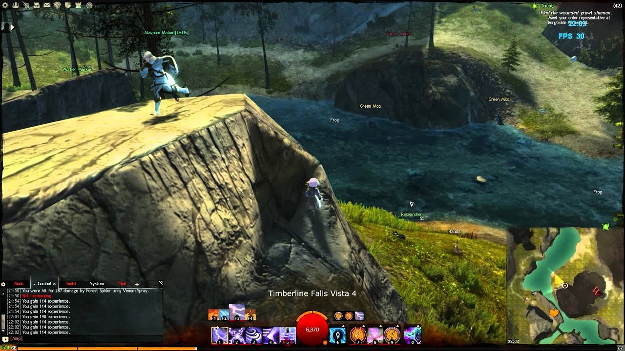Guild Wars 2 - Vistas / Aussichtspunkte / Ausblicke - Timberline Falls ...