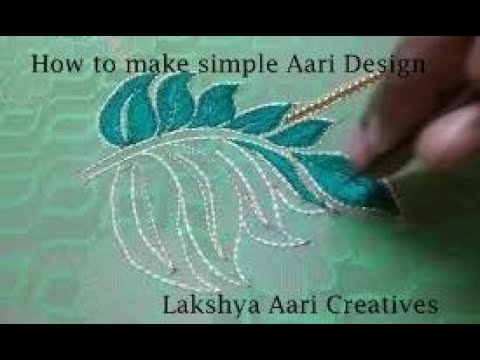 How to make Simple aari design in Tamil | Aari Tutorial for Beginners ...