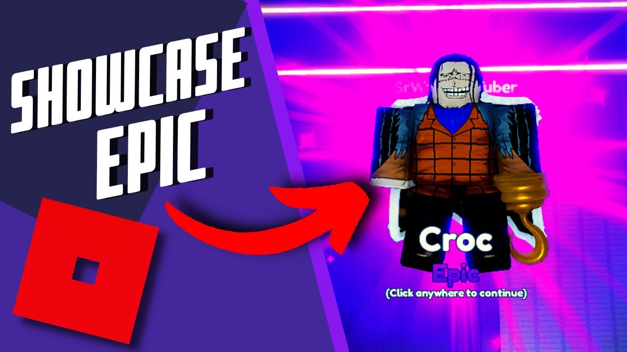 SHOWCASE DO EPIC CROCODILE!!!! (Anime Adventures) [Roblox] - YouTube