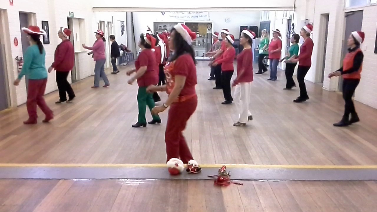 Christmas Waltz line dance - YouTube