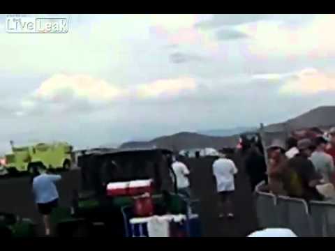 Plane Crashes at Reno,Nevada Air Race - (Sept. 16 2011) Another angle ...