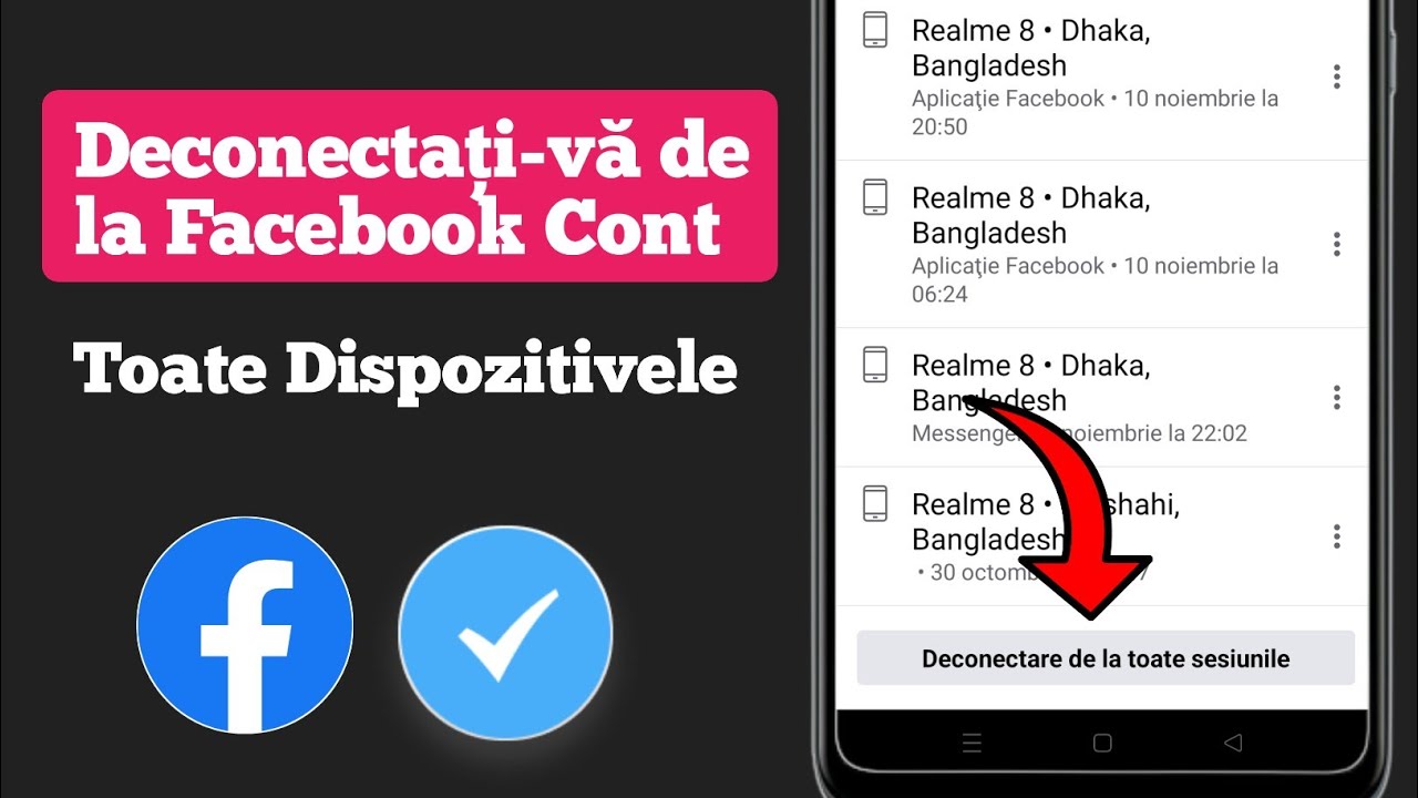 Cum să deconectați contul Facebook de pe toate dispozitivele? - YouTube