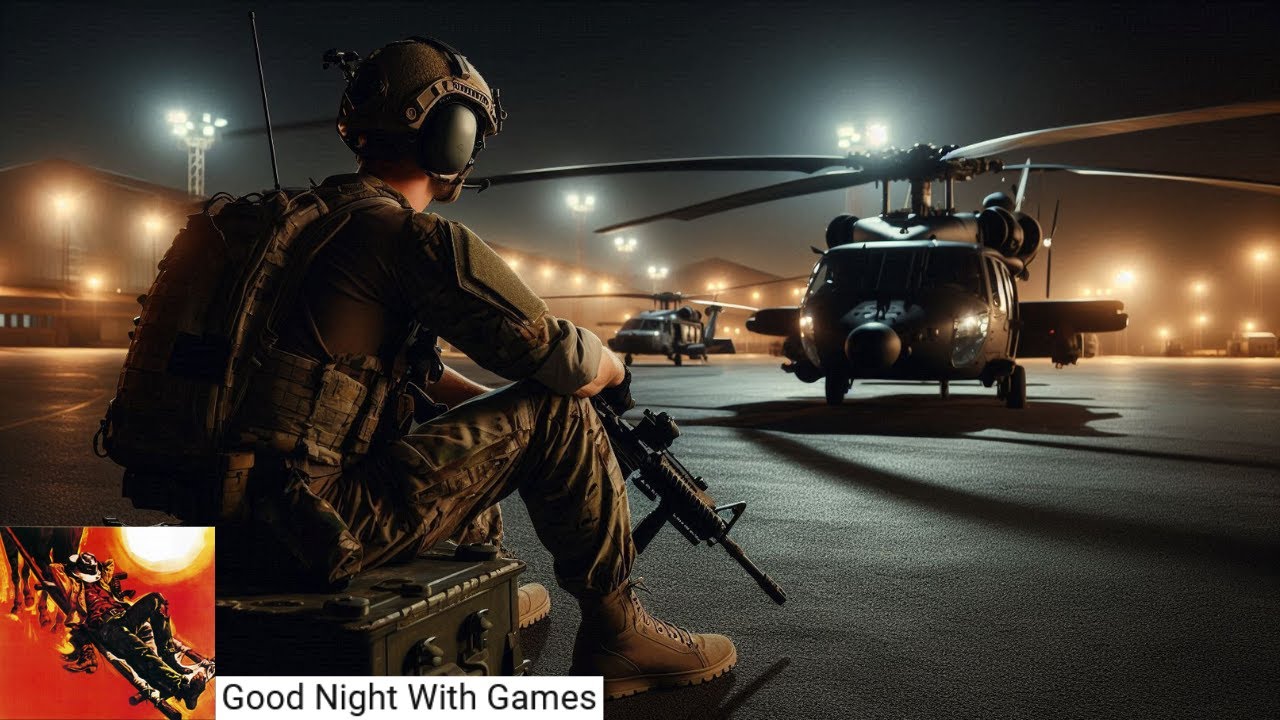 You Stand Guard At A Military Base at night | Military Base Ambience ...