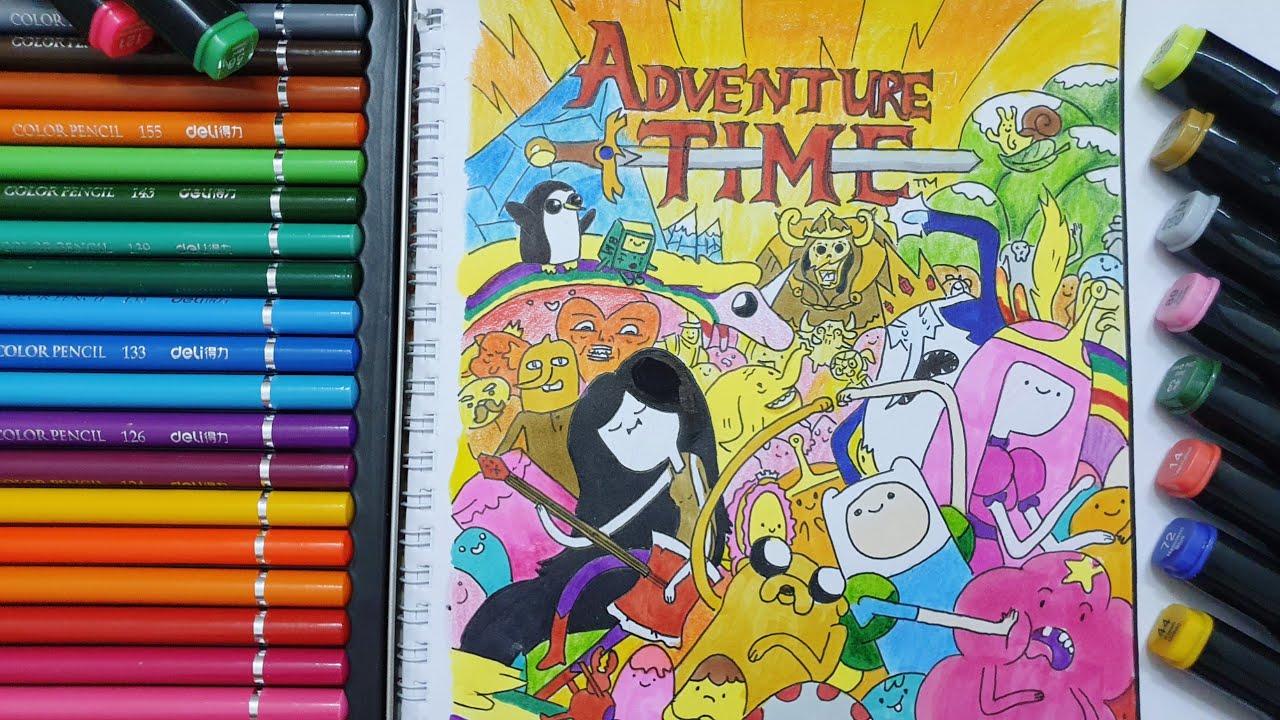 HOW I DRAW ADVENTURE TIME CHARACTERS | SPEED PAINT - YouTube
