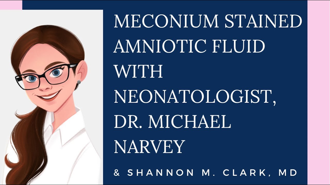 Meconium stained amniotic fluid and meconium aspiration syndrome - YouTube