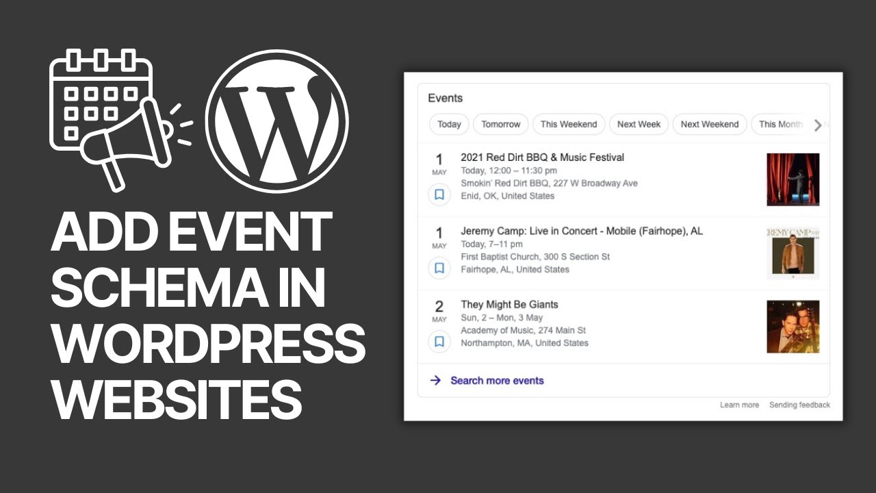 How to Add Event Schema in WordPress Websites For Free? 📅 - YouTube