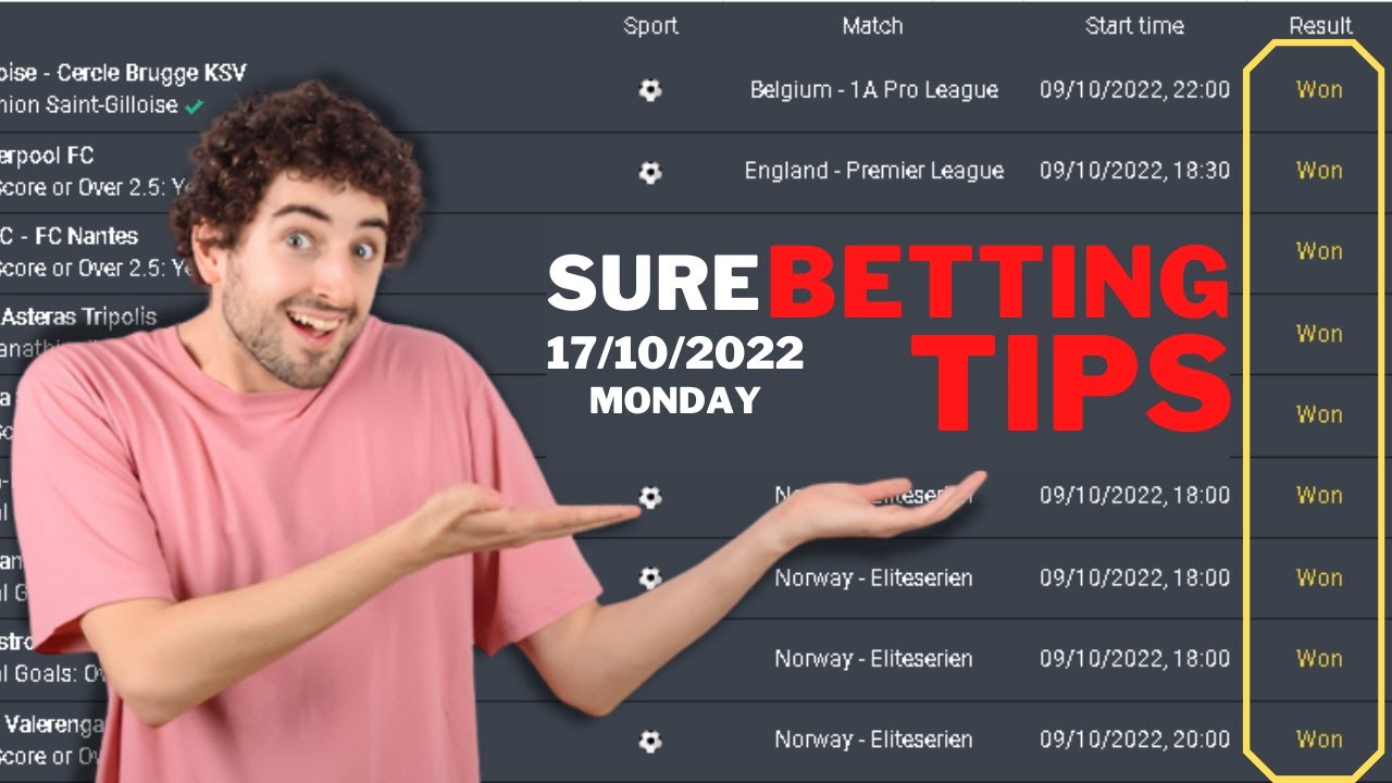 FOOTBALL PREDICTIONS TODAY 17/10/2022|SOCCER PREDICTIONS|BETTING TIPS I ...