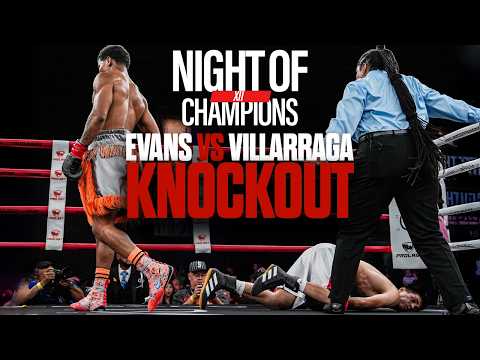 BRUTAL LEFT HOOK KNOCKOUT!!! DeAngelo Evans vs Ceaser Villarraga | NOC XII | May 29th, 2026