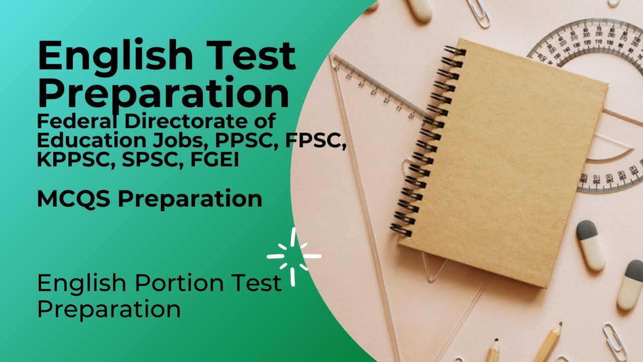 Test Preparation EST English MCQs - YouTube