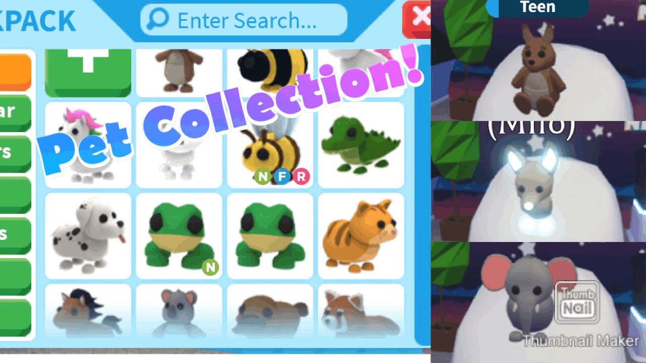 (Adopt me roblox) pet collection *first video* - YouTube