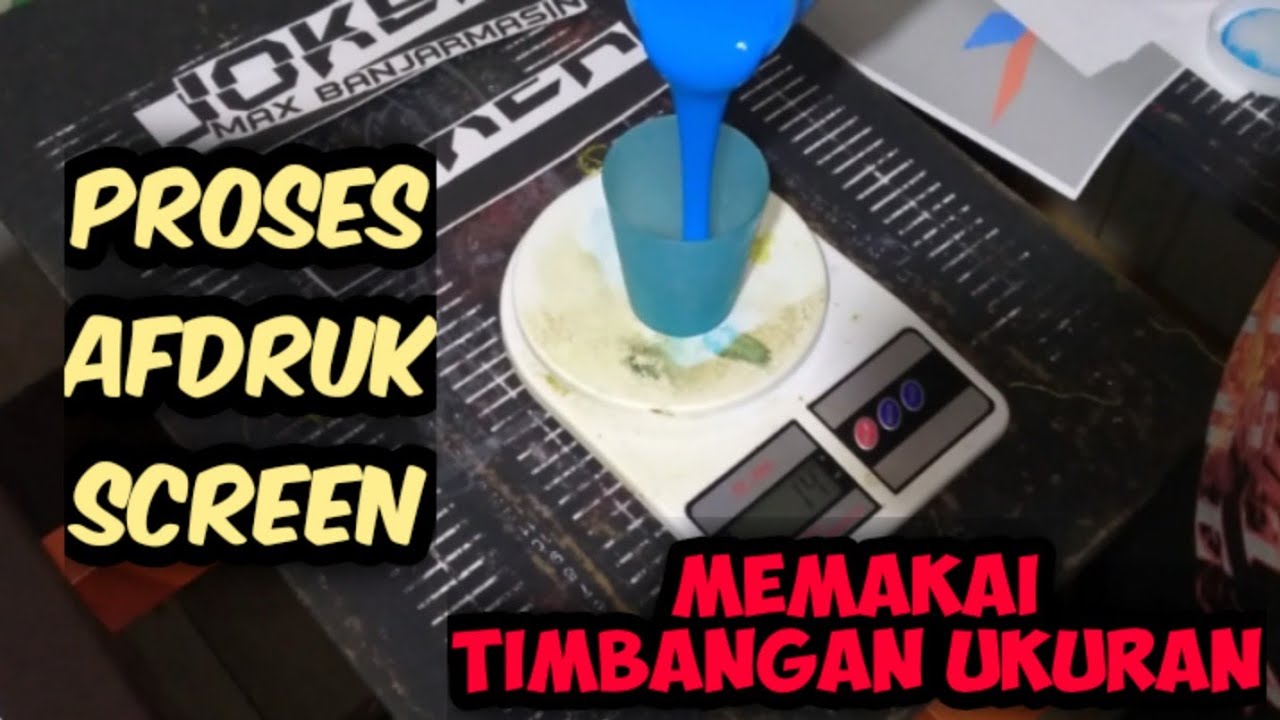 PROSES AFDRUK SCREEN SABLON / #sablon #afdruk #screenprinting - YouTube