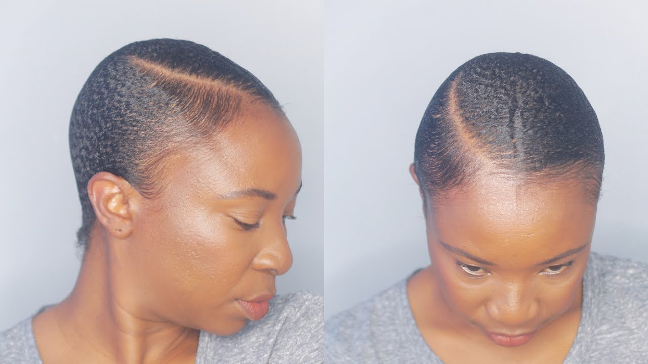 Sleek Down Hairstyle for Shor Natural Hair - YouTube
