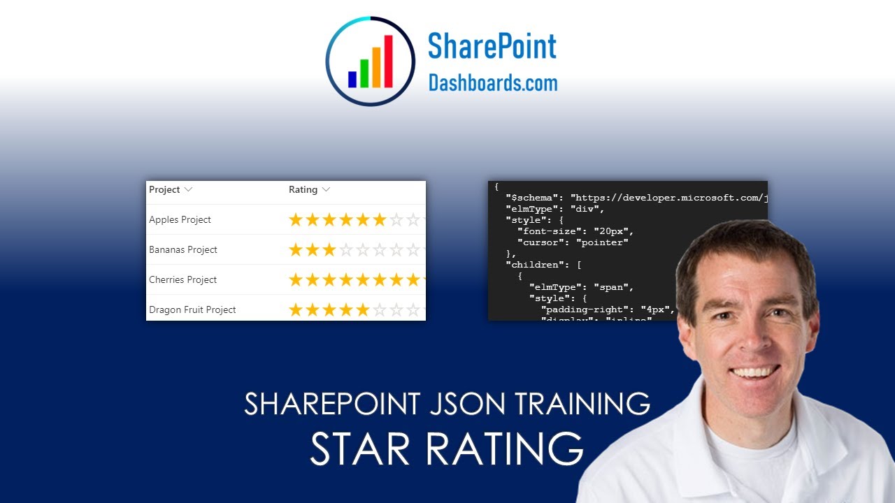 SharePoint JSON Training Five Star Rating - YouTube