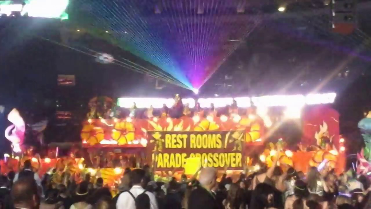 Krewe of Endymion, The Extravaganza. Float 30 entering The Superdome ...
