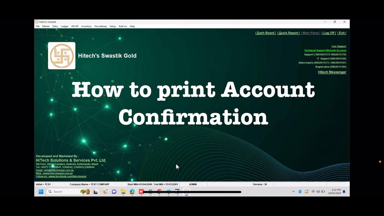 How to print account confirmation Letter . - YouTube