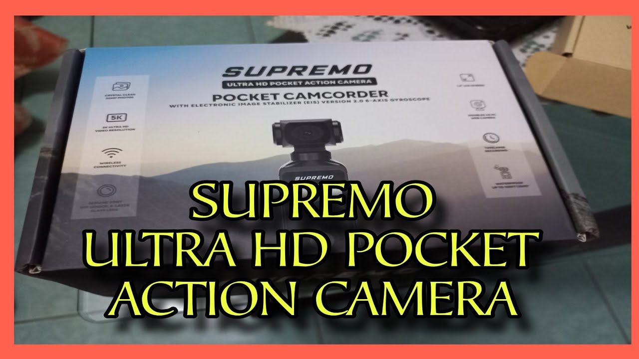 SUPREMO Ultra HD Pocket Action Camera Unboxing - YouTube