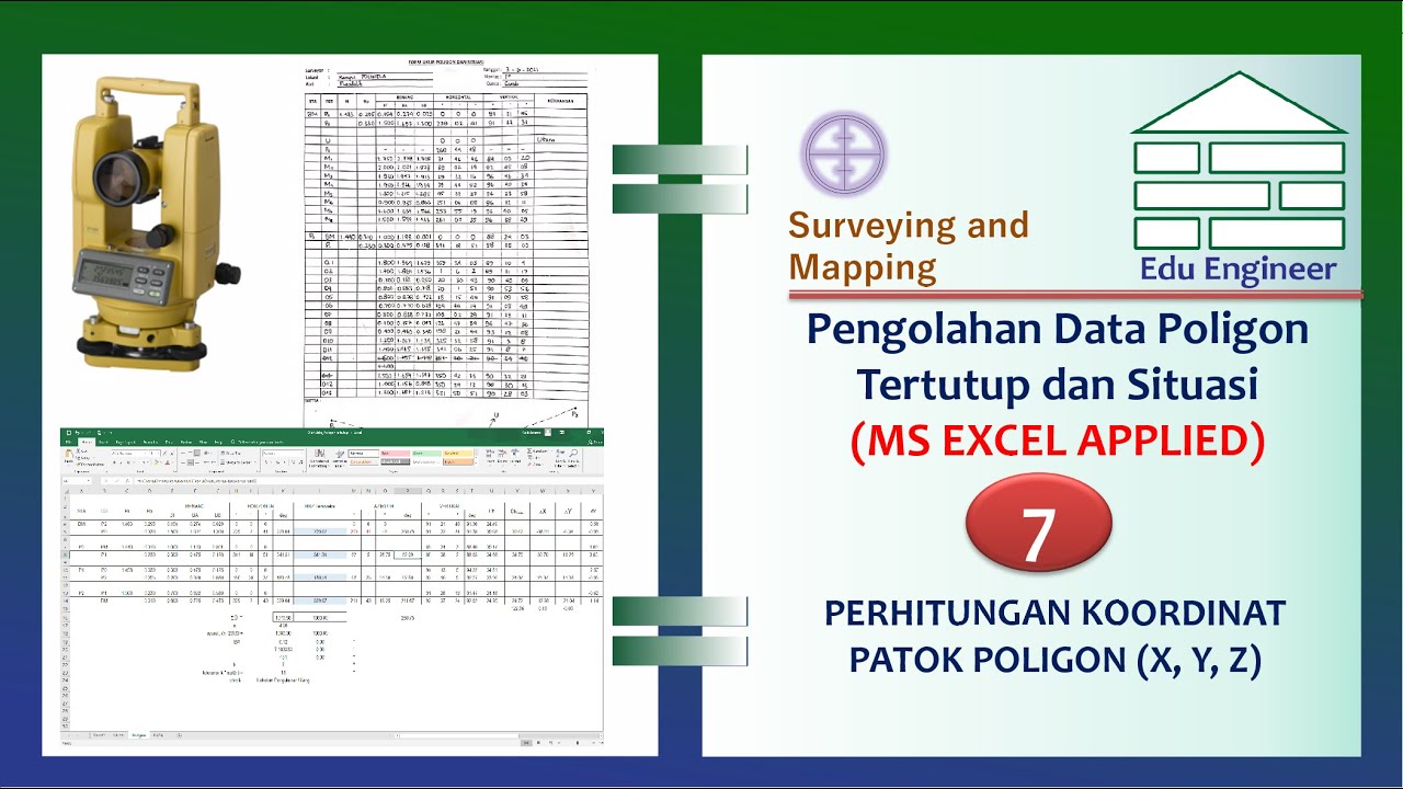 Olah Data Poligon Tertutup (7) : Perhitungan Koordinat Patok Poligon ...