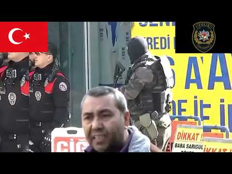 Polis özel harekât'ın pompalı tüfekli adamı enselemesi