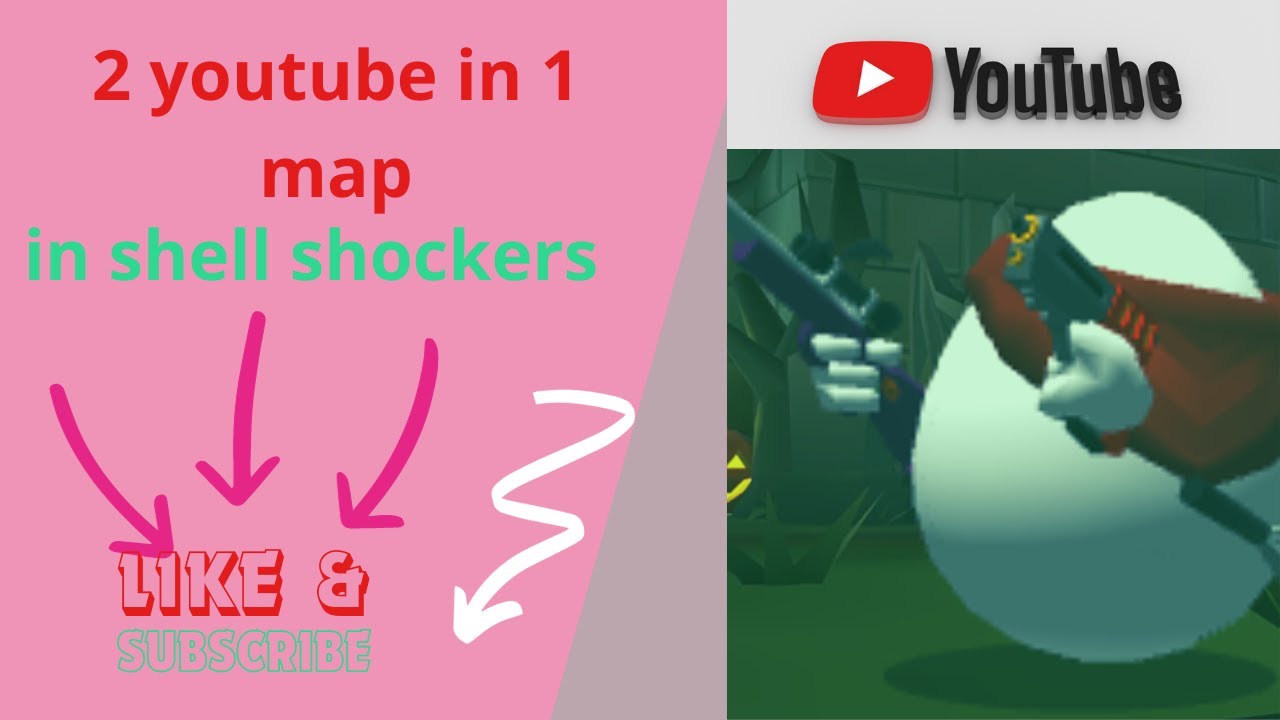 omg! 2 youtuber in 1 map | shell shockers - YouTube