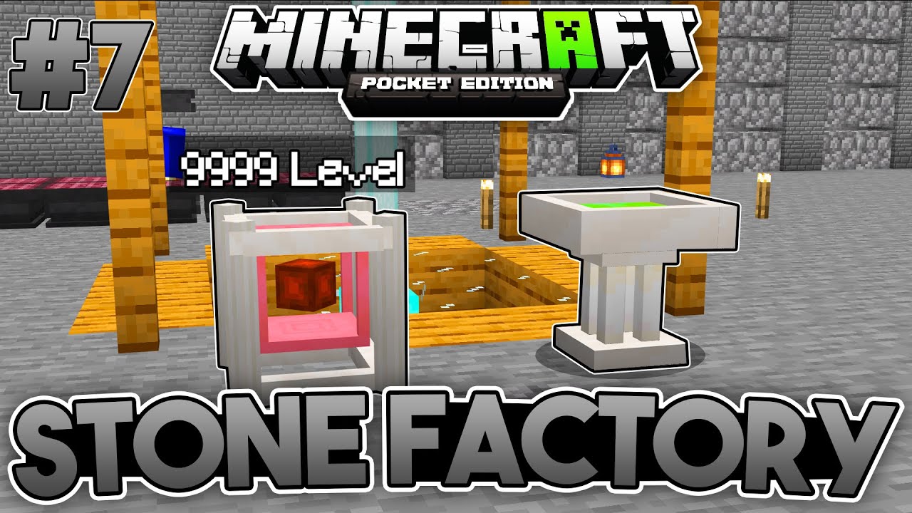 SINIRSIZ XP ÜRETEN MAKİNE!! | Minecraft PE StoneFactory [Modlu MCPE] | #7 - YouTube