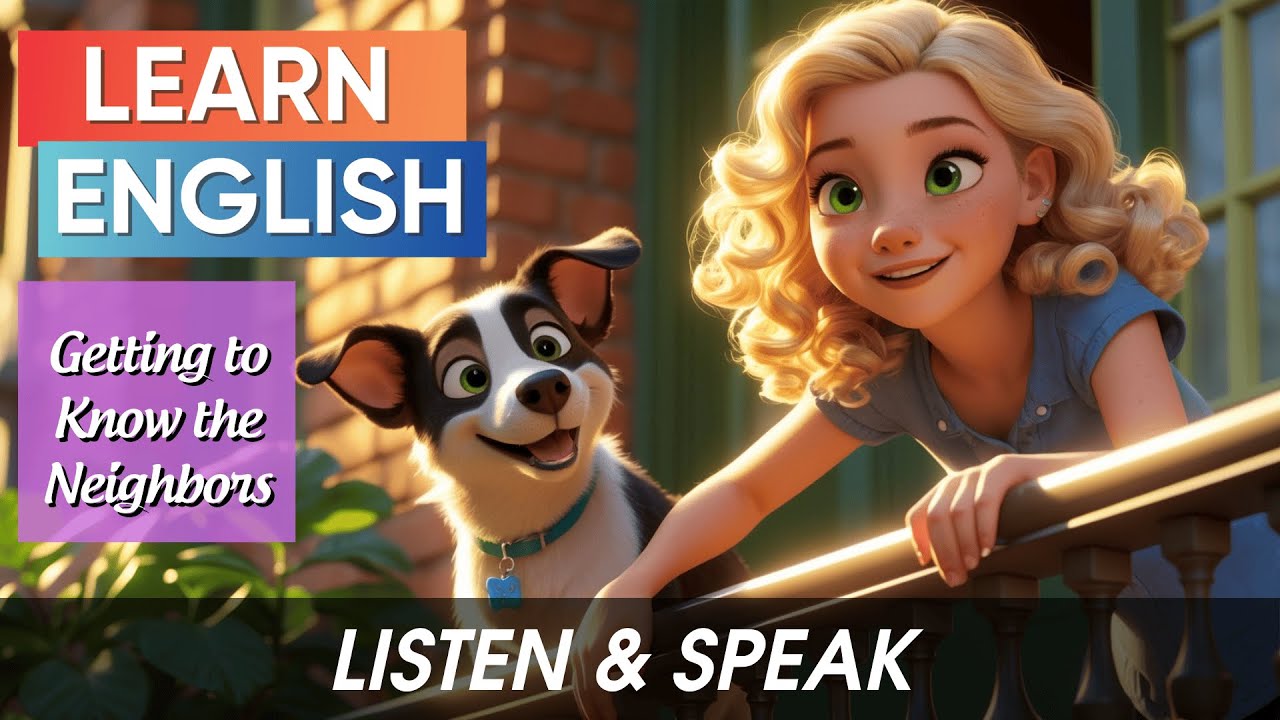 Getting to Know the Neighbors | Learn English Through Story | Listening ...